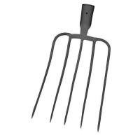 China Carbon Steel Forged Hay Fork 5 Tines 430mm Pitch Fork for Farming Manure Dung for sale