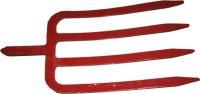 China Carbon Steel Forged Flat Tine Spading Digging Fork 160x260x350mm Farming Garden Tool for sale