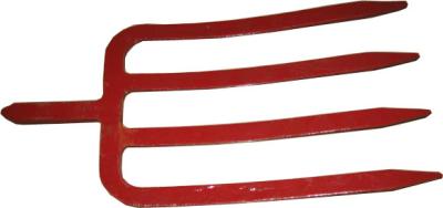 China Carbon Steel Forged Flat Tine Spading Digging Fork 160x260x350mm Farming Garden Tool for sale