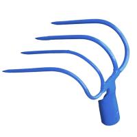 China Carbon Steel Forged Garden Digging Fork Rake 4 Tines 220x230mm for Farming for sale