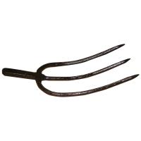 China Forged Carbon Steel 3 Tine Hay Fork 100x210x280mm Manure Pitch Fork for Farming for sale