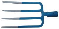 China Heavy Duty Forged Garden Digging Fork 4 Square Tines Carbon Steel 1200g for sale