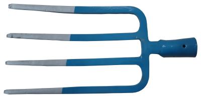 China Heavy Duty Forged Garden Digging Fork 4 Square Tines Carbon Steel 1200g for sale