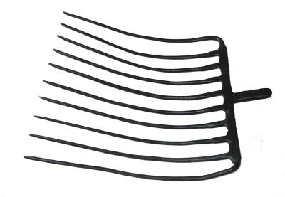 China 10 Tines Forged Carbon Steel Mining Gravel Fork 380x390x480mm Round Tines Heavy Duty for sale