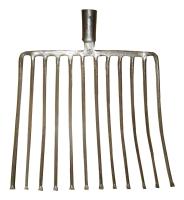 China 12 Tines Forged Carbon Steel Mining Gravel Fork 400x390x500mm Heavy Duty Round Tines for sale