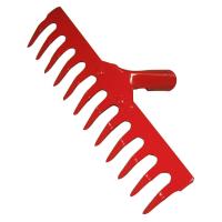 China Carbon Steel 12 Tine Weeding Rake 305x75mm for Farm Garden Planting for sale