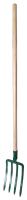 China Forged Carbon Steel Spading Fork with Straight Wood Handle 160x260x360mm for sale
