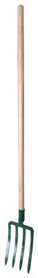 China Forged Carbon Steel Spading Fork with Straight Wood Handle 160x260x360mm for sale