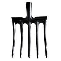 China Carbon Steel Ridge Type Digging Garden Fork 5 Tines 1250g for Heavy Duty Spading for sale
