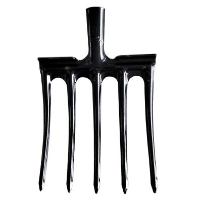 China Carbon Steel Ridge Type Digging Garden Fork 5 Tines 1250g for Heavy Duty Spading for sale