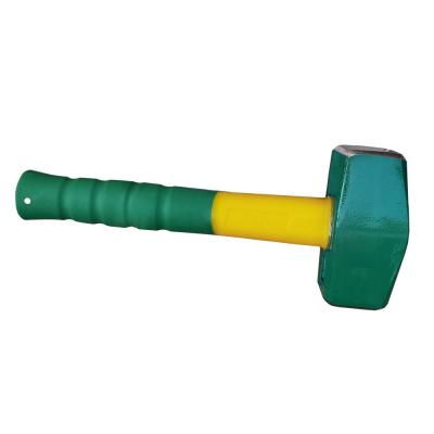 China HSF3028 4LBS Stoning Lump Steel Hammer with 28cm Fiberglass Handle for sale