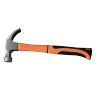 China Forged Steel Claw Hammer 16oz 20oz Fiberglass Handle 320mm Varnish Head for sale