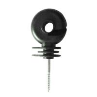 China Galvanized Steel Screw Nail Electric Fencing Insulator 5mm x 90mm Ring Insulator for Wood Posts for sale