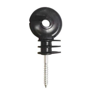 China Galvanized Steel Screw Nail Electric Fencing Insulator 5mm x 92mm Ring for Wood Post for sale