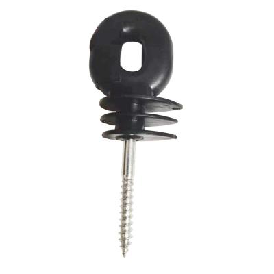 China Galvanized Steel Screw Nail Electric Fencing Insulator 6mm x 47mm for Wood Posts for sale