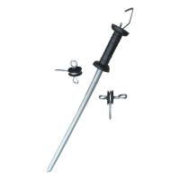 China INS010 Fencing Paddock Gate Handle Spring Kits With Two Pcs Screw-In Gate Anchor Insulators for sale