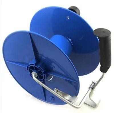 China FR002 Electric Fencing Conductor Plastic Reels with Metal Hook Gear Ratio 1:1 UV Resistant for sale