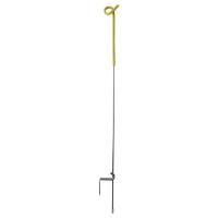 China Spring Steel Pigtail Electric Fencing Post 105cm Galvanized Single Step Buckle for Hard Ground for sale