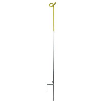 China Spring Steel Pigtail Electric Fencing Post 105cm Galvanized Single Step Buckle for Hard Ground for sale