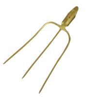 China 3 Tine Carbon Steel Forged Hay Fork 210x300x400mm Pitchfork for Farming Manure Dung Garden for sale
