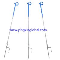 China Spring Steel Electric Fencing Paddock Pigtail Post with Spiral Foot 105cm 8mm for sale