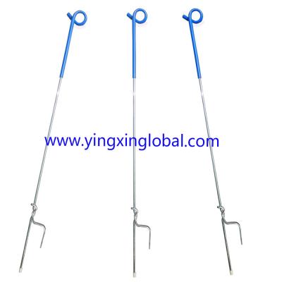 China Spring Steel Electric Fencing Paddock Pigtail Post with Spiral Foot 105cm 8mm for sale