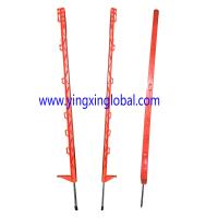 China Electric Fencing Post PP05 104cm Single Step Plastic Post Galvanized Ground Nail UV Resistant for sale