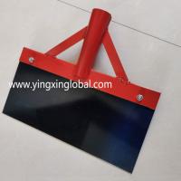 China Spring Steel Plate SP3002 150x300mm Metal Scraper with Standing Support for Wall Earth Spading for sale