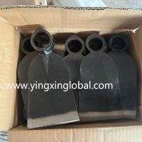 China Round Hole Eye Carbon Steel Cutting Spade Forged Digging Garden Farming Hoe 600g 105x210mm for sale
