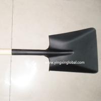 China Carbon Steel Long Neck Square Digging Shovel Spade 240x290x495mm 1000g for Farming Garden for sale