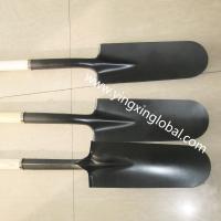 China Carbon Steel Square Digging Shovel 155x400mm for Garden Farming Mud Irrigation Canals Ditches for sale