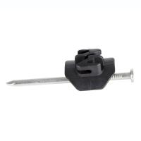 China Electric Paddock Fencing Nail Insulators 25pcs Plastic Wire Poly Wire Accessories for sale