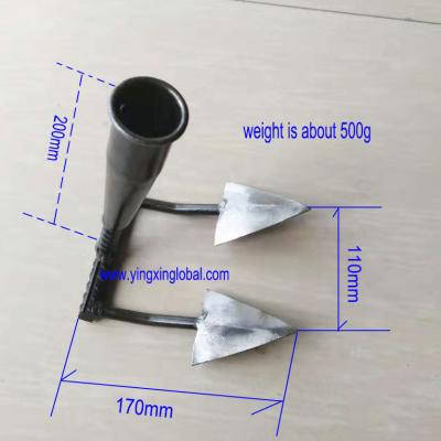 China Carbon Steel 2 Tine Weld Garden Hoe Fork Rake for Farming Digging Courtyard for sale