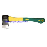 China Forged Steel Axe Hatchet 1.5LBS Head with 380mm Fiberglass Shaft for Felling Woods for sale