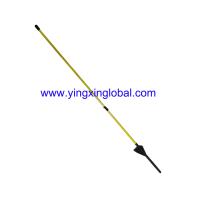 China Fiberglass Electric Fencing Post 110cm Single Step Galvanized Ground Nail Oval Type for Poly Wire Tape for sale