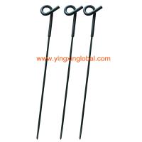 China PP0103 60cm Galvanized Spring Steel Electric Fencing Insulators Pigtail Paddock Posts for sale