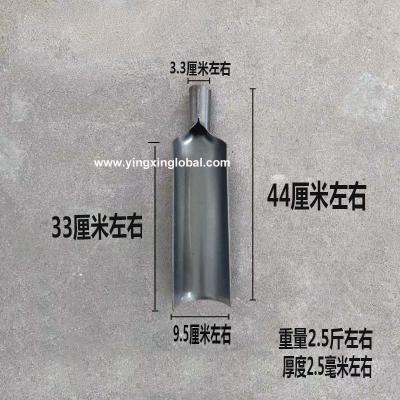 China 5100101 Carbon Steel Metal Digging Hole Cave ditch Curve Type Tomb Mud Shovel Spades for sale