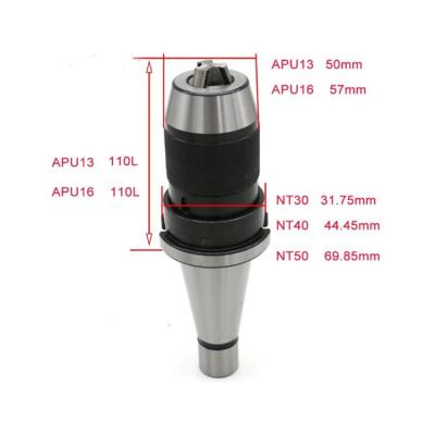 China APU13 APU16 Integrated Lathe Drill Chuck Holder For Machining Center for sale