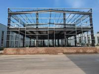 China Double Storey Q235B Q345B Steel Prefab Building Anti Corrosion Light Steel Structure for sale