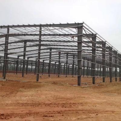 China Prefabricated Steel Structure Workshop with H Beam Custom Size 100 sqm for sale