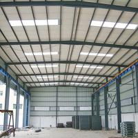 China Painted Steel Structure Workshop With Aluminum Alloy Window for sale