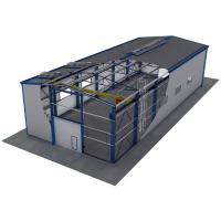 China Customized Steel Structure Warehouse Galvanized Ridge Cap 50 sqm Min Order for sale
