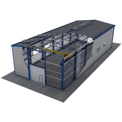 China Customized Steel Structure Warehouse Galvanized Ridge Cap 50 sqm Min Order for sale