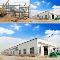 China Prefabricated Steel Structure Warehouse H Section Steel Beam 50 sqm Industrial for sale
