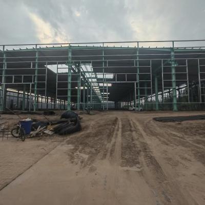 China Steel Structure Workshop with EPS Sandwich Panel Roofing H Beam 10000sqm for sale
