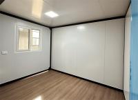 China 20ft brown expanded container house with glass curtain wall for sale