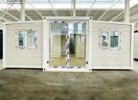 China 20-foot ivory white expanded container house with bathroom for sale