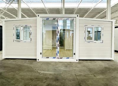 China 20-foot ivory white expanded container house with bathroom for sale