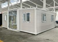 China 20-foot ivory white expanded container house with bathroom for sale