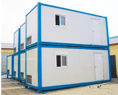 China 20ft Steel Storage Container Office Prefab House with Sandwich Panel for sale